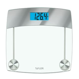 Taylor Digital Scales for Body Weight, Clear Glass with Stainless Steel ...
