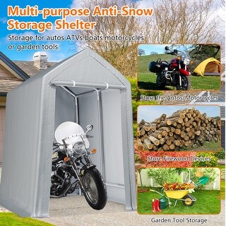 10x10Ft Portable Shed Outdoor Storage Shelter, FT Heavy Duty Storage ...