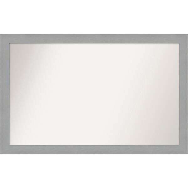 Choose Your Custom Size, 26-in short side, Brushed Nickel Framed ...