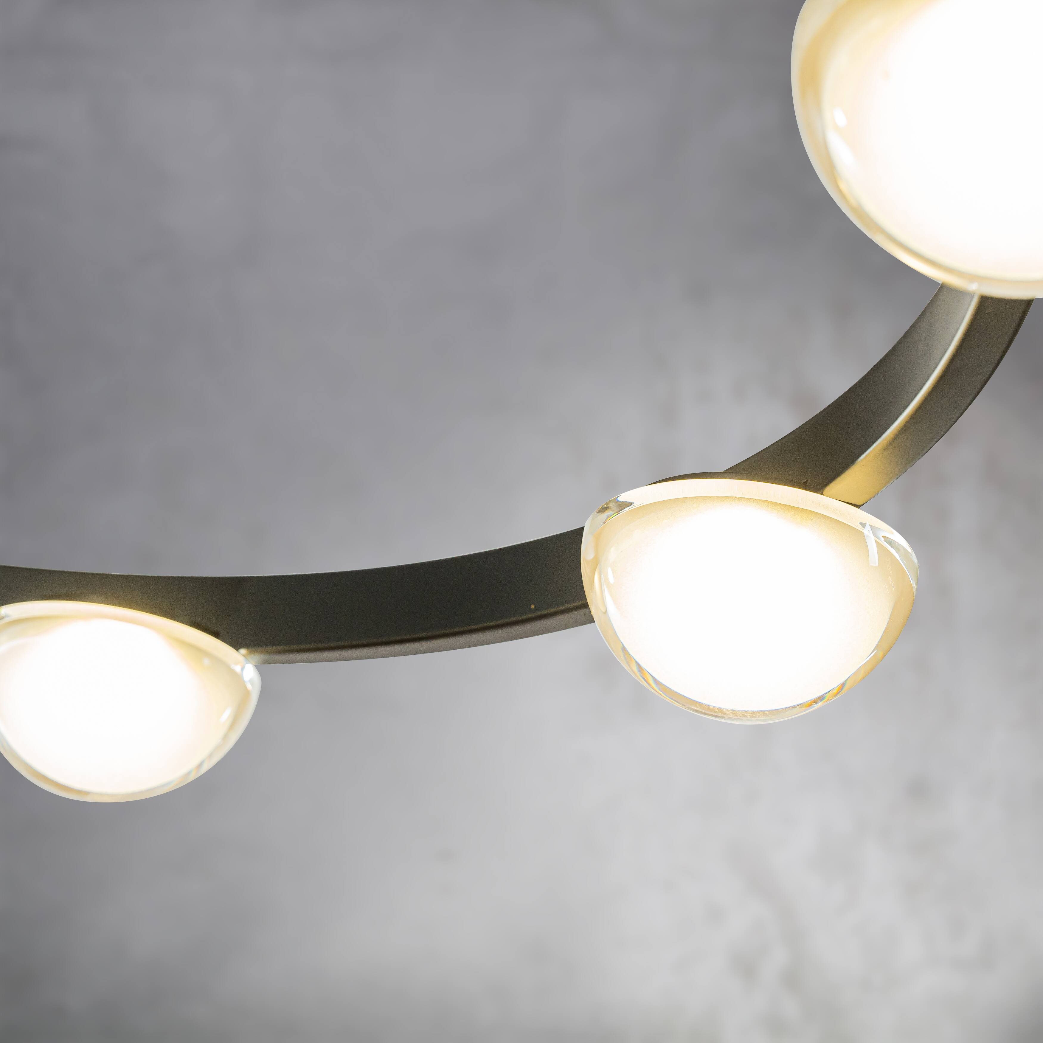 CraftHome 8-Light Modern Wagon Wheel Integrated Led Chandelier in Matte ...