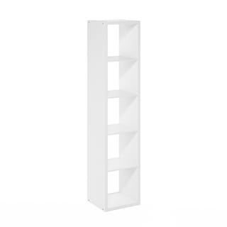 Furinno Cubicle Open Back Decorative Verticle Cube Storage Organizer, 5 ...