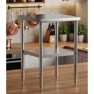 Heavy Duty Stainless Steel Work Table, with Adjustable Undershelf - Bed ...