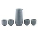 Novica Handmade Tokyo Toast Soapstone Sake Decanter And Cups (Set Of 5 ...