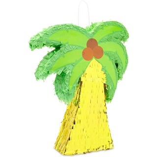 Tropical Palm Tree Luau Pinata for Summer Birthday Party (16.5 x 13 In ...