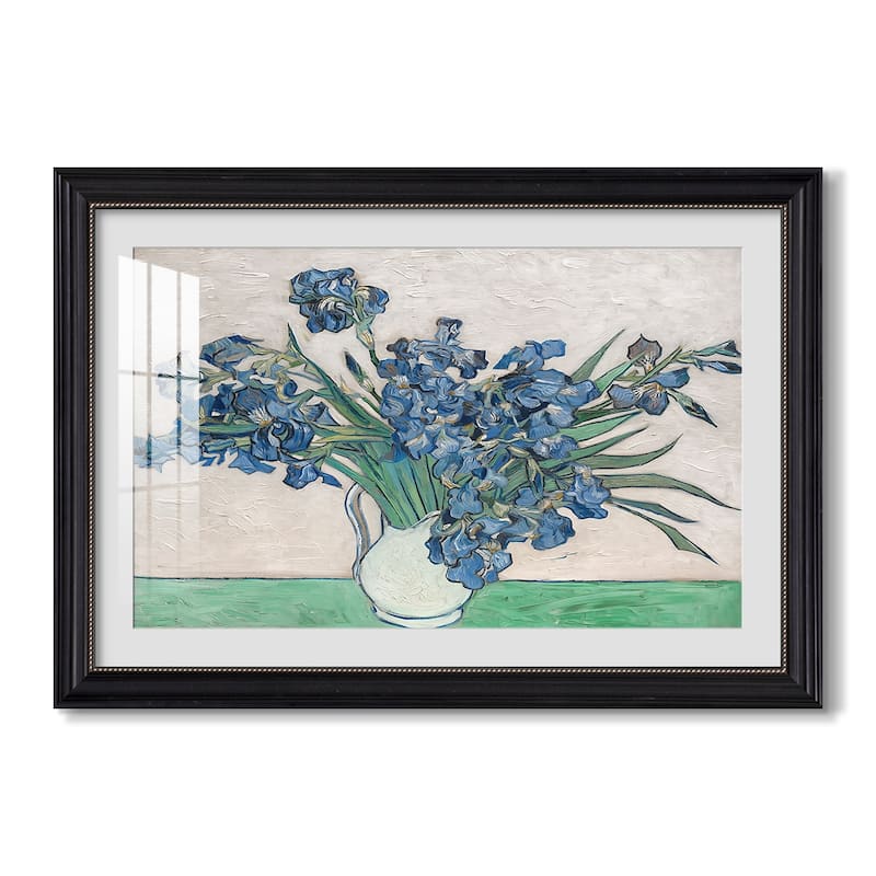 Irises 1890-Vincent van Gogh-Custom Framed Print - Overstock - 44179363
