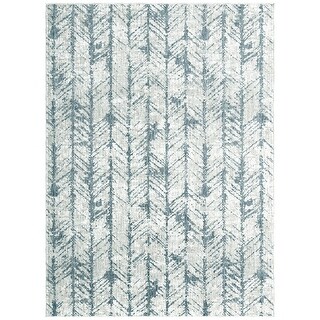 Brookstone Nature Birch Modern Abstract Indoor/Outdoor High Performance ...
