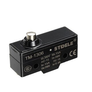 TM-1306 SPDT 1NO+1NC Short Reed Snap Button Lever Micro Switch Screw Terminals - Bed Bath ...