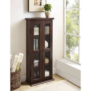 CD, DVD, Blu-Ray Media Tower Storage Cabinet, Brown - Bed Bath & Beyond ...