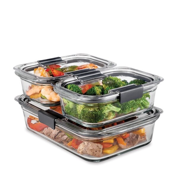 JoyFul 24 Piece Glass Food Storage Containers Set with Airtight Lids ...