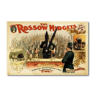 The Rossow Midgets Boxing Match Theatre Poster - Lantern Press Artwork ...