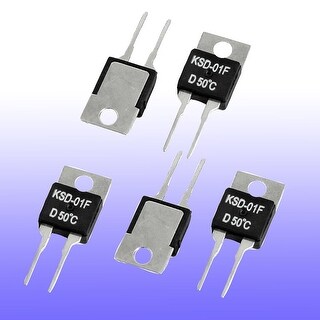 5 Pcs 50 Celsius NC Temperature Switch Thermostat 1.5A 250VAC/ 24VDC ...