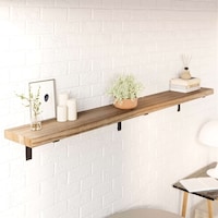 Wallniture Cervo 72 inch Floating Shelf, Wall Shelves for Living Room ...