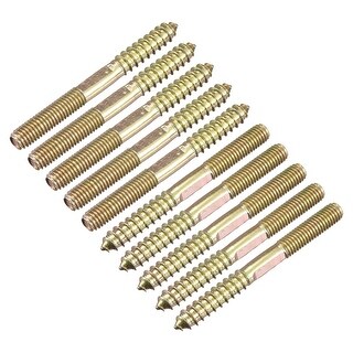 Hanger Bolts, 80pcs Double Head Thread Dowel Screws for Wood Furniture ...