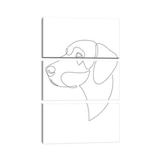 iCanvas "Deutsch Kurzhaar - GSP - One Line Dog" by Addillum 3-Piece ...