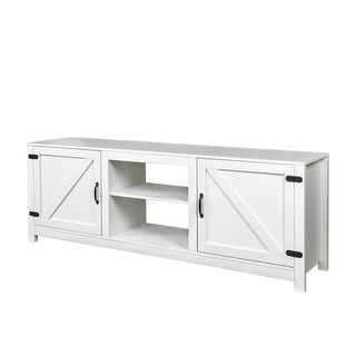 Farmhouse TV Console Media Console Cabinet with Storage Entertainment ...