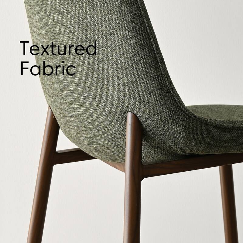 Modern Solid Back Side Dining Chair Walnut leg(Set of 4) - On Sale ...