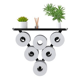 Toilet Paper Holder Rack - Black - 1x16 x1 - Bed Bath & Beyond - 42766181