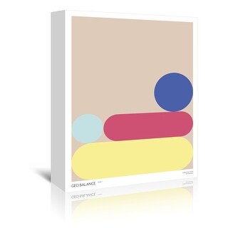 Americanflat - Geo Balance Candy 1 by Roseanne Kenny - 8" x 10" Wrapped ...