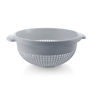 YBM Home 14 In. Round Deep Plastic Colander for Pasta, Vegetables - Bed ...