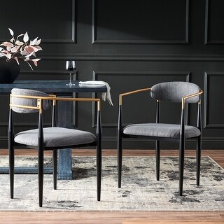 Modern Dining Chair Set of 2 with Toothpick Frame and Curved Backrest ...