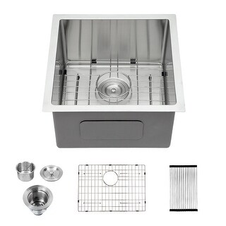 Undermount Bar Prep Kitchen Sink 16 Gauge Deep Single Bowl - Bed Bath ...