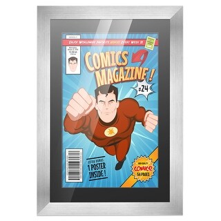 Comic Book Frame Wall Display with Mat for 1 Current Era Comic ...