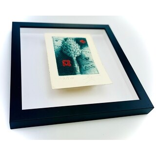 12x16 Shadow Box Frame Painted Black Real Wood with a White AcidFree ...