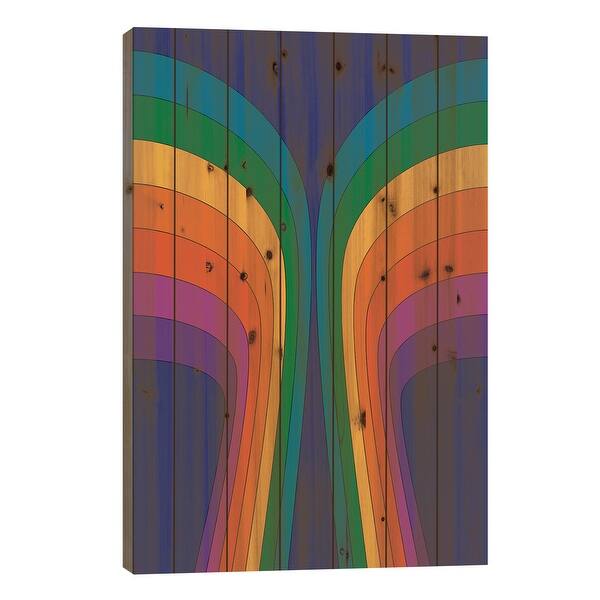 Rainbow Wing Print On Wood by Circa 78 Designs - Multi-Color - Bed Bath ...
