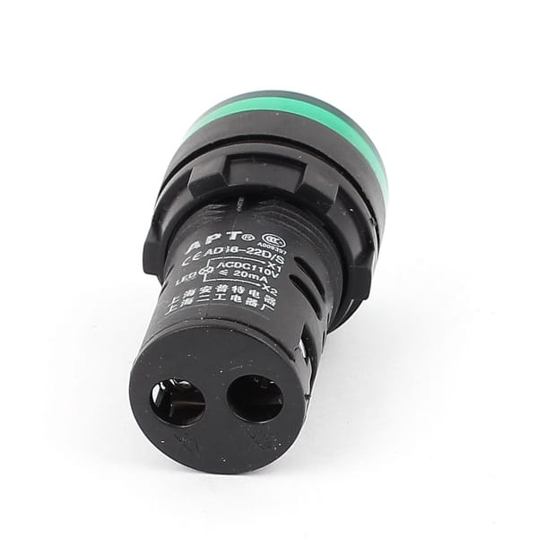 AC/DC 110V 20mA LED Indicator Light Pilot Signal Lamp AD16-22DS 8 Pcs ...