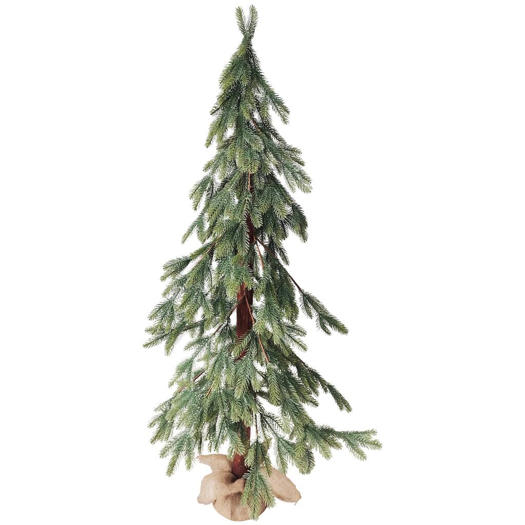14' Slim Eastern Pine Artificial Christmas Tree - Unlit. - Overstock ...