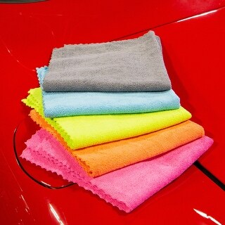 Arkwright Edgeless Microfiber 12-Piece Cleaning Cloths - 16x16 - Bed ...