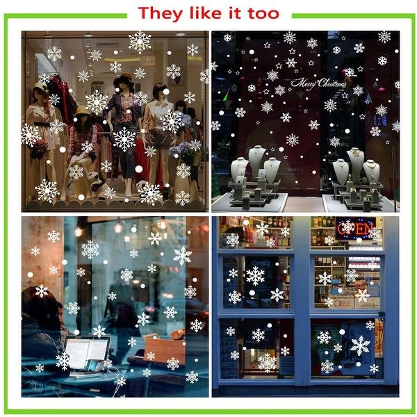 snowflake window stickers