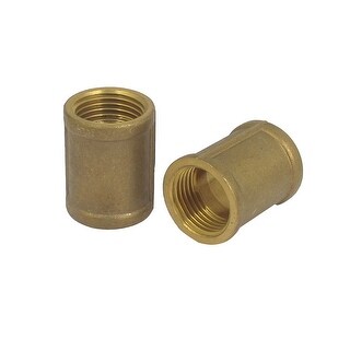 1/2BSP Female Thread Brass Water Pipe Coupling Fitting Connector 2pcs ...