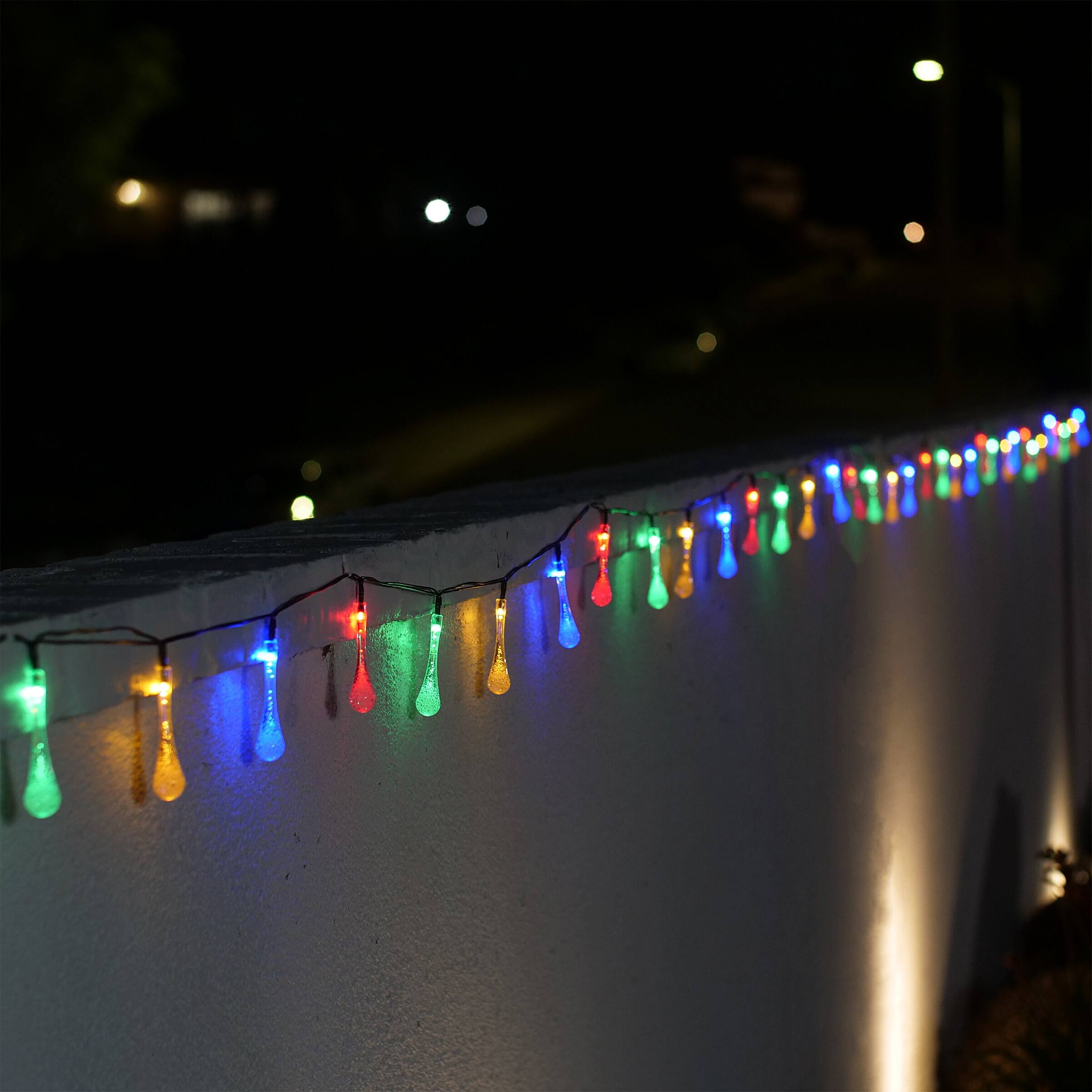 100 LED Waterproof Outdoor Xmas String Lights 33ft - Bed Bath & Beyond ...