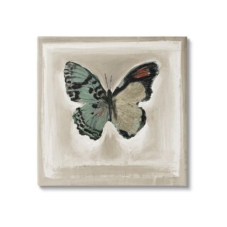 Stupell Asymmetrical Butterfly Wings Stretched Canvas Wall Art, Design ...