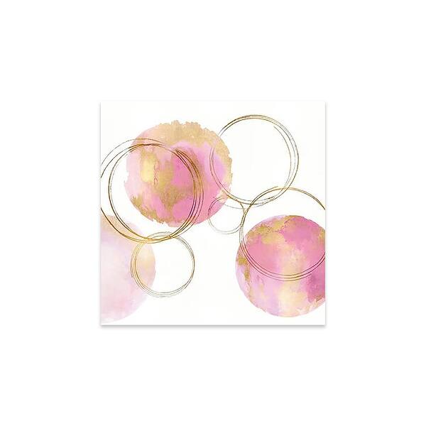 Circular Pink And Gold II Print On Acrylic Glass by Natalie Harris ...