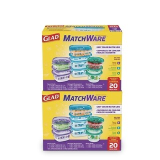 Ware Matchware Food Storage Containers, Value P With Easy Color Match ...