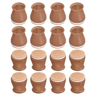Chair Leg Floor Protectors, 16Pcs 23mm Silicone & Felt Chair Leg Cover ...