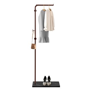 Metal Coat Rack Freestanding, Coat Rack Stand with Heavy-weight Natural ...
