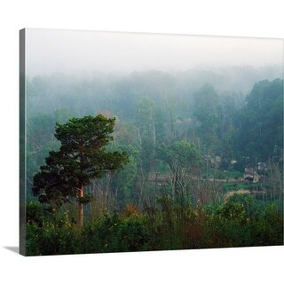 High angle view of canyon floor from Riverbottom Overlook, Little Grand ...