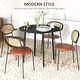 HOMCOM 35" Round Folding Dining Table, Collapsible Drop Leaf Table for ...