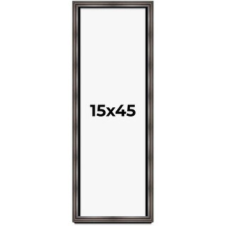 15x45 Shadow Box Frame Brown Cherry | 2.625 Inches Deep Pine Wood - Bed ...