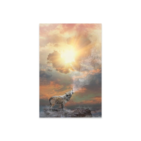 Lone Wolf Howl - Day Print On Acrylic Glass by Soaring Anchor Designs ...