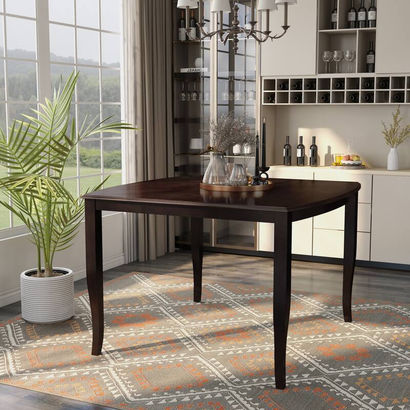 Furniture of America Zita Espresso 54-inch Expandable Counter Table ...