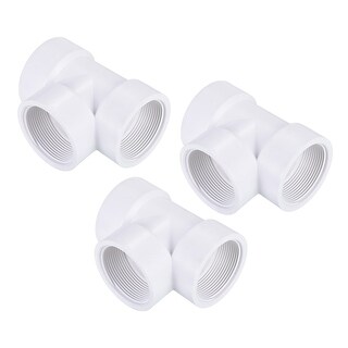 3Pcs UPVC Pipe Fitting 2PT Female Thread Tee Socket Hose Connector ...