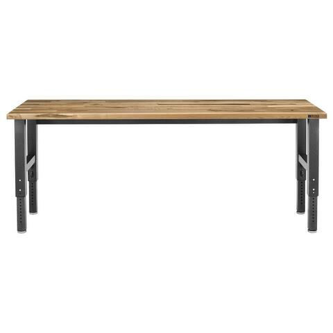 Gladiator GarageWorks 8' Adjustable Height Hardwood Workbench ...