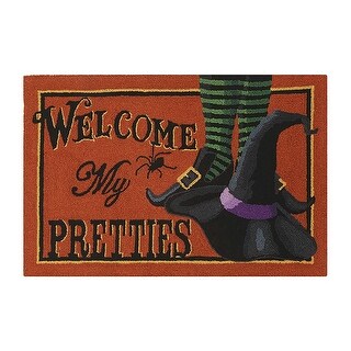 Welcome My Pretties Wool Hook Rug - Bed Bath & Beyond - 38367235