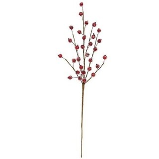Icy Red Berry Spray - 18" long - Bed Bath & Beyond - 36930112