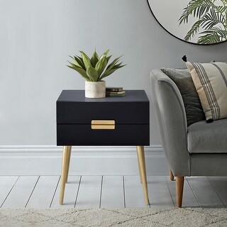 Josey Side Table with 2 Drawer - Bed Bath & Beyond - 37992640