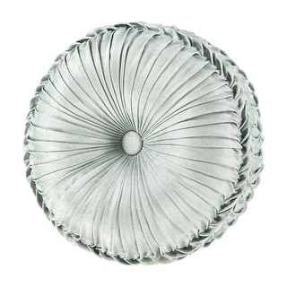 J. Queen New York Prestige Tufted Round Decorative Throw Pillow - Bed ...